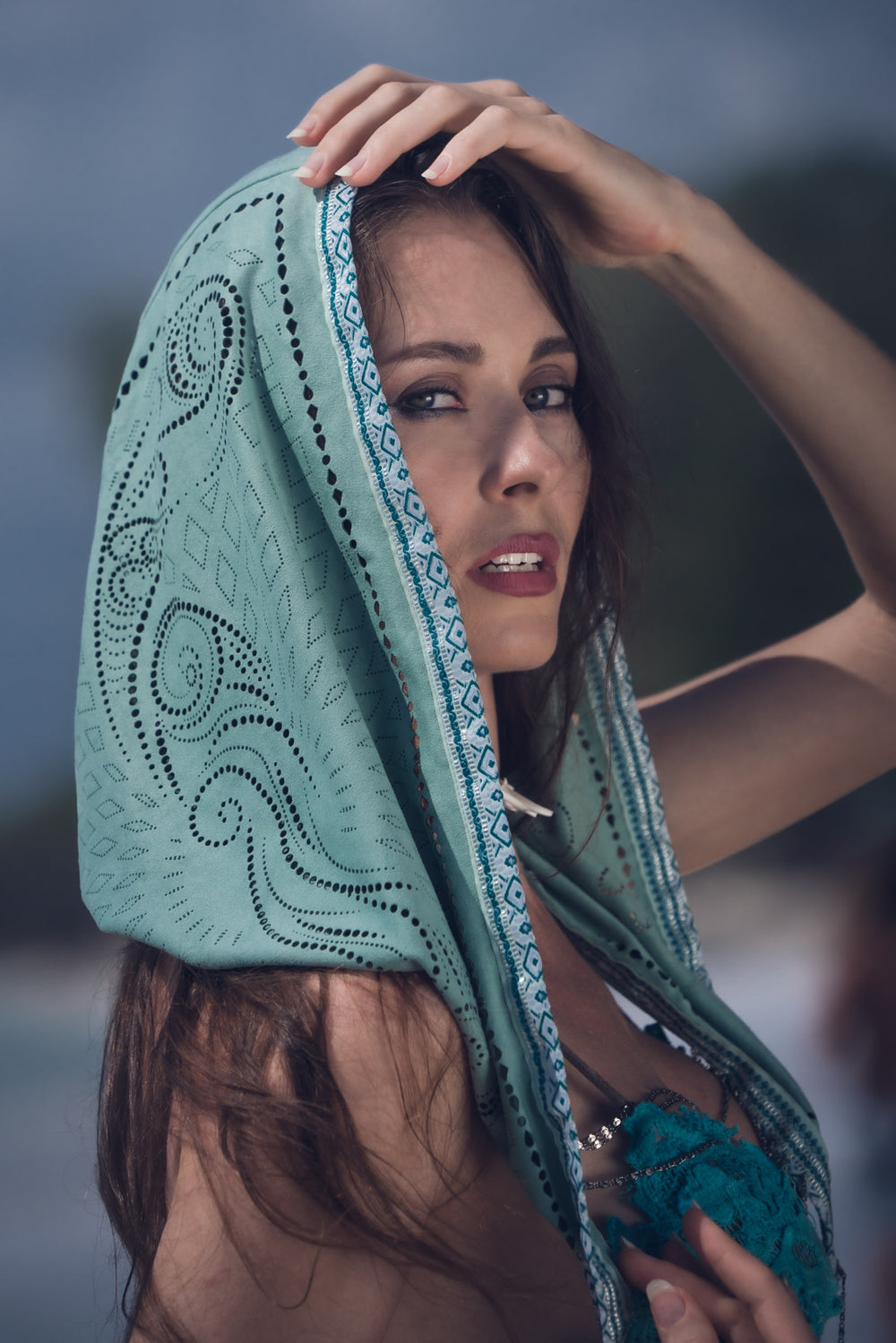 Hummingbird Chain Hood | Laser Cut Wearable Art