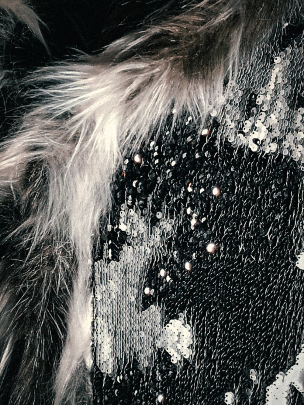 Custom Men's Sequin Coat (Multiple Colors) | Faux Fur Festival Coat