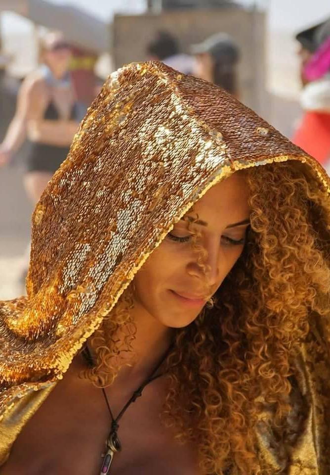 Reversible Sequin Goddess Robe | Custom Festival Costume